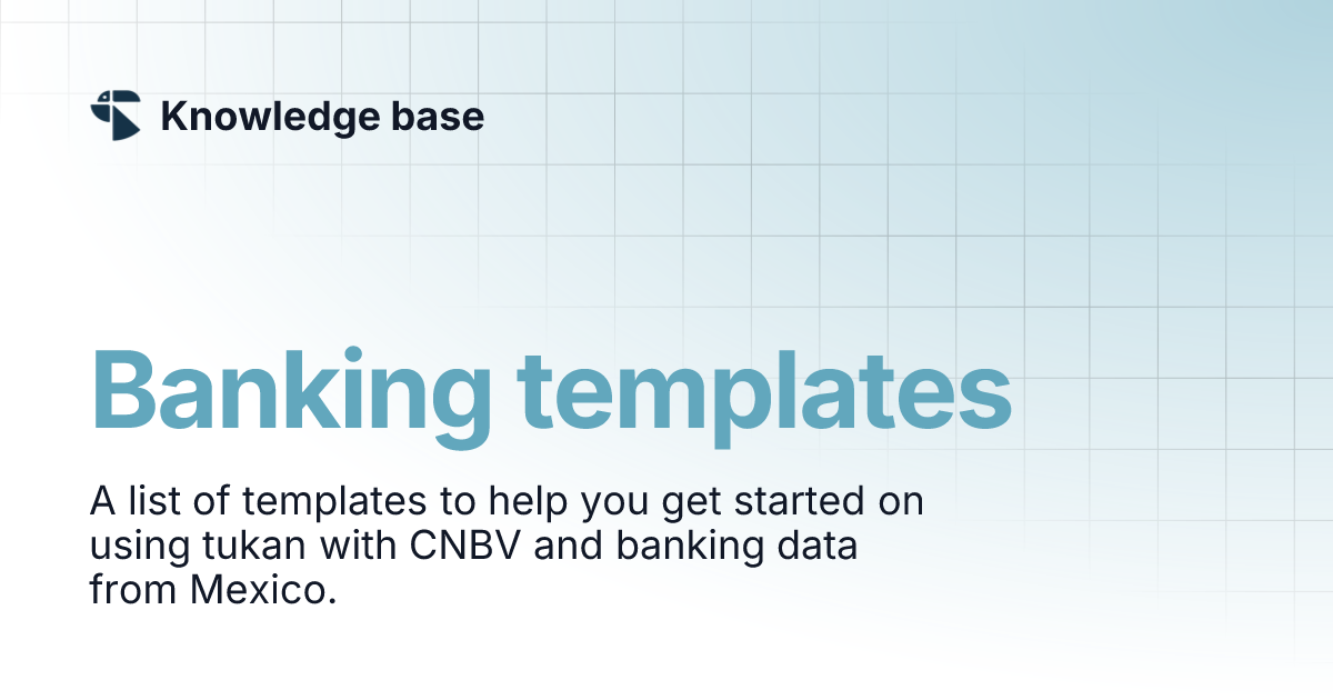 Banking templates | Knowledge base